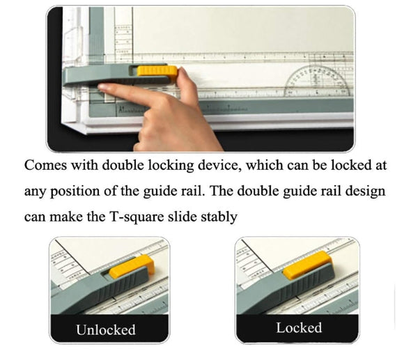 A3 Drafting Table Drawing Board Graphic Architectural Sketch Tool Set ...