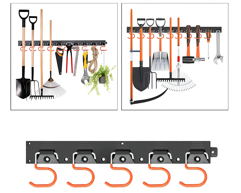 Adjustable Garden Storage System Wall Mount Tool Organiser - Buy Kiwi