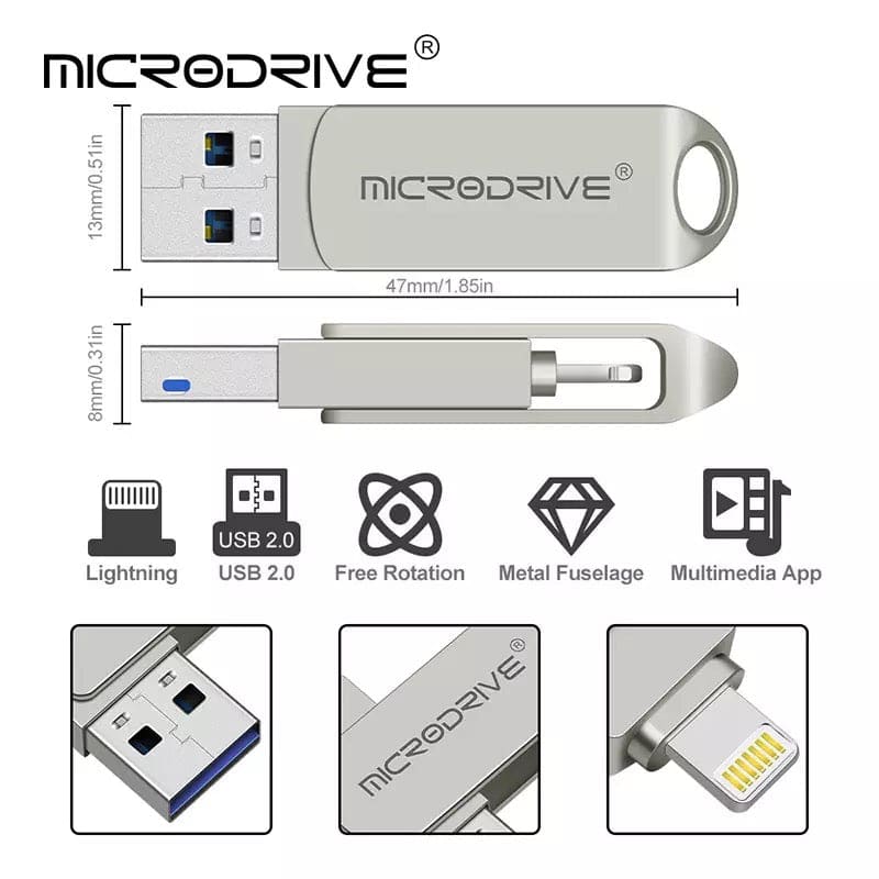 Flash Drive for iPad / iPhone - 64GB - Buy Kiwi